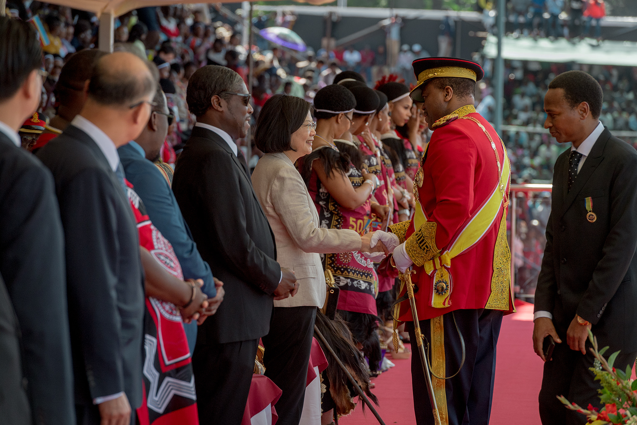 President Tsai attends 50/50 double celebrations in Swaziland